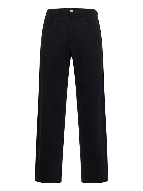 MAISON MARGIELA Wide Cotton Pants - Black