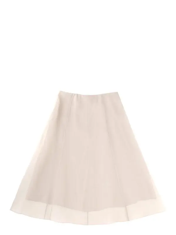 Brunello Cucinelli Circle Midi Skirt - Beige