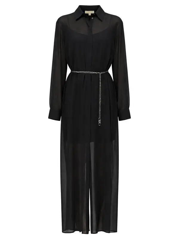 Michael Kors Chemise Long Dress - Black