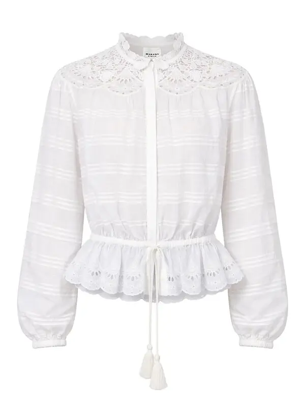 MARANT ETOILE Polly Blouse - White