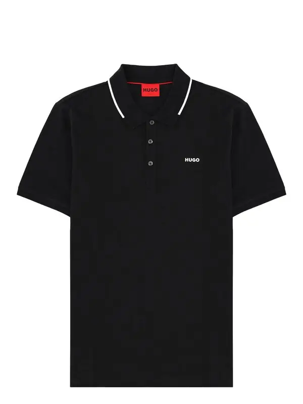 Hugo Polo With Logo - Black