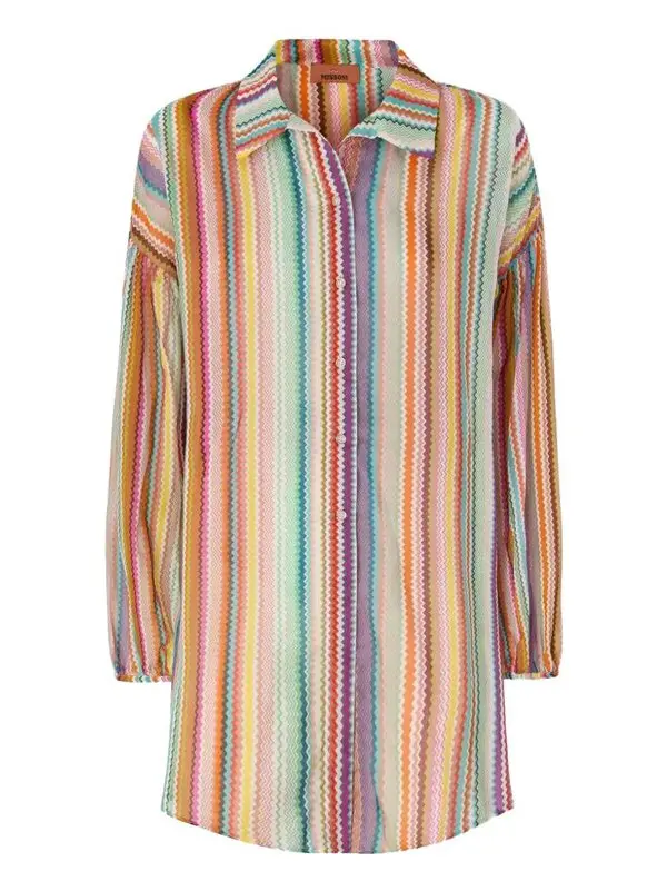 Missoni Zigzag-patterned Shirt - Red