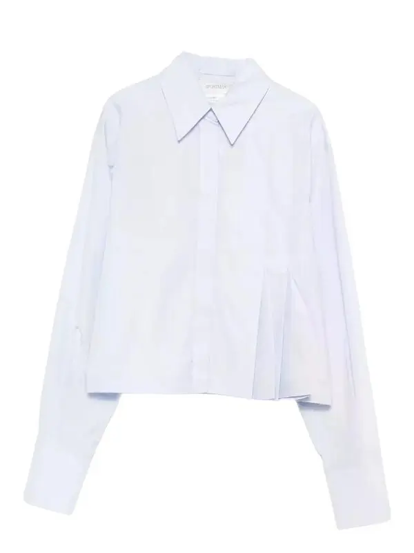 Sportmax Pleated Front Shirt - Blue