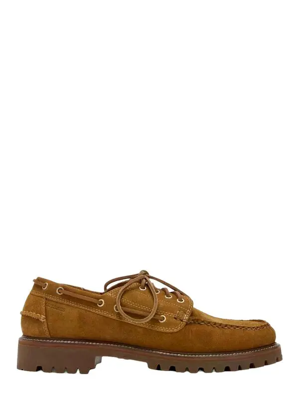 G.H.BASS Laced Moccasin Shoes - Brown