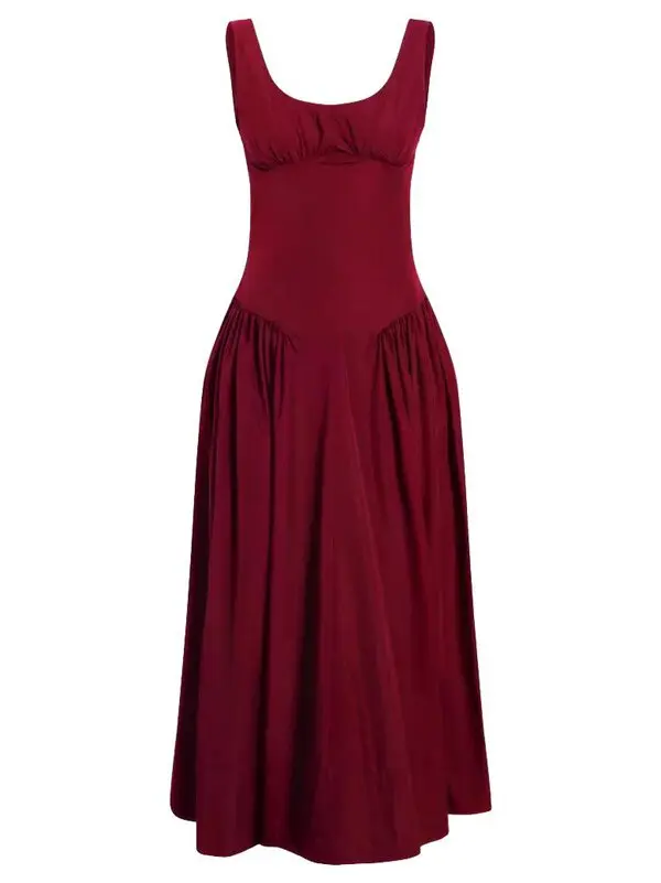 Proenza Schouler White Label Kendall Gathered Dress - Red