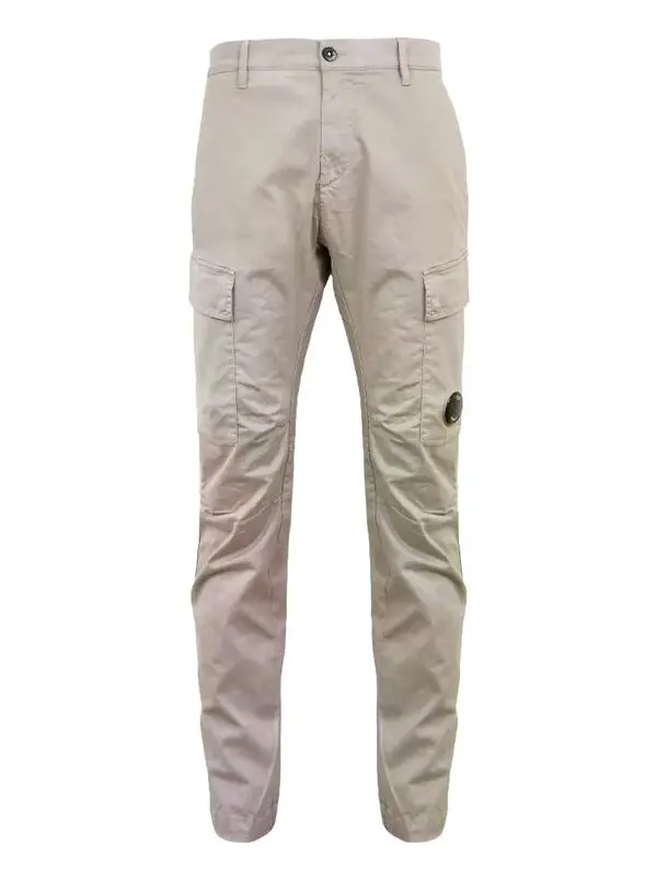 C.P. COMPANY Logo-detail Cargo Pants - Neutrals