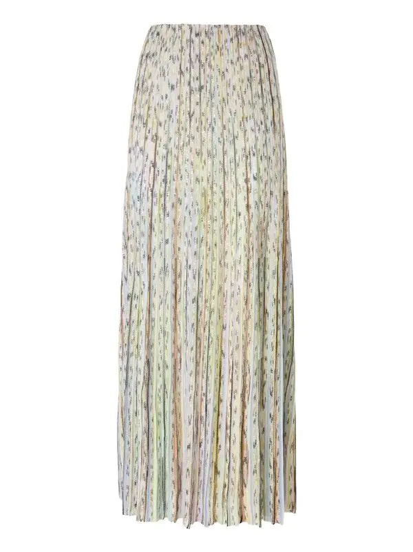 Missoni Sequin Embellished Pleated Maxi Skirt - Neutrals