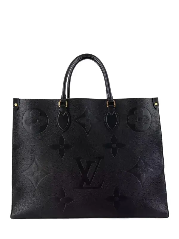 LOUIS VUITTON Onthego Monogram Empreinte Giant Gm Tote Bag - Black