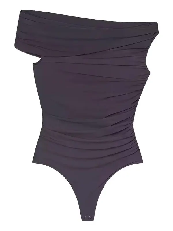 AGOLDE Draped Bodysuit - Grey