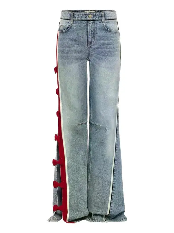 Hellessy Dan Bow-embellished Jeans - Blue