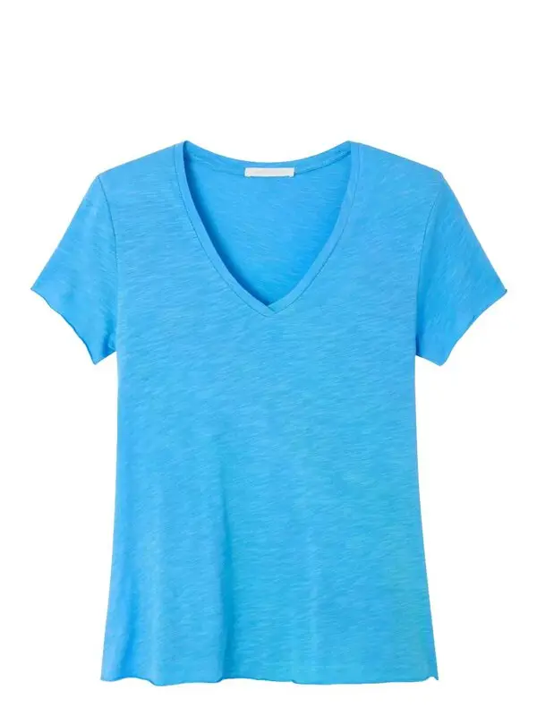 American Vintage Jacksonville V-neck T-shirt - Blue