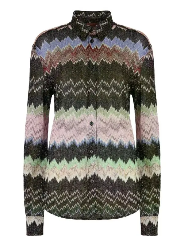 Missoni Snake-patterned Shirt - Brown