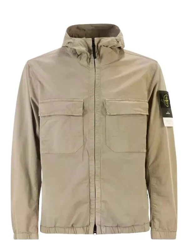 Stone Island Chest-pocket Hooded Jacket - Neutrals