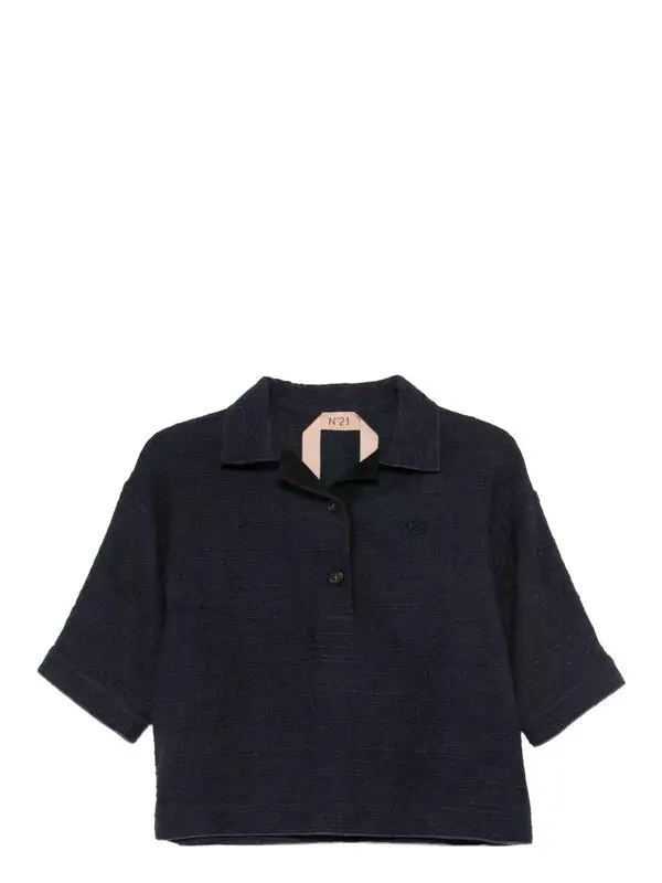 N°21 Woven Button-down Blouse - Blue