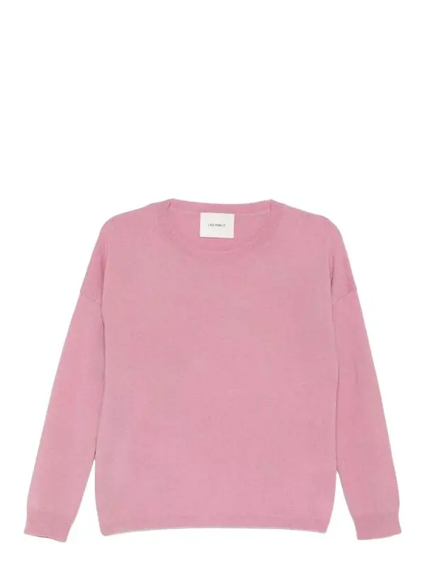 LISA YANG Dea Crew-neck Sweater - Pink