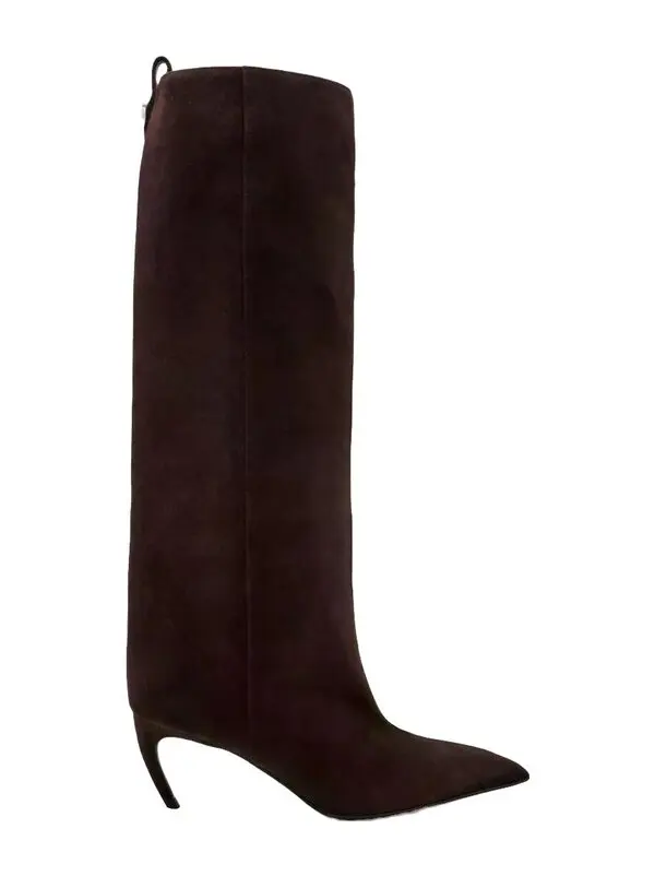 Attico Lea Heeled Boots - Brown