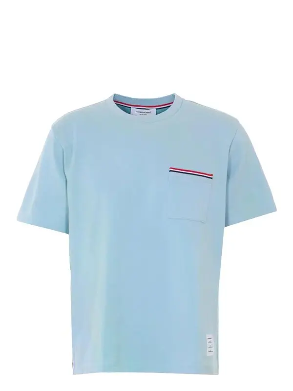 Thom Browne Chest-pocket Crew-neck T-shirt - Blue