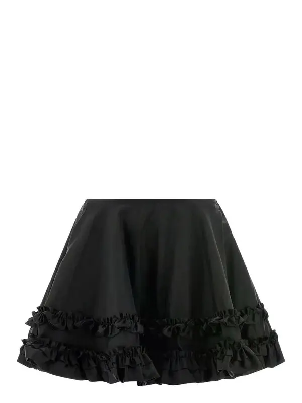 GANNI Flared Mini Skirt - Black