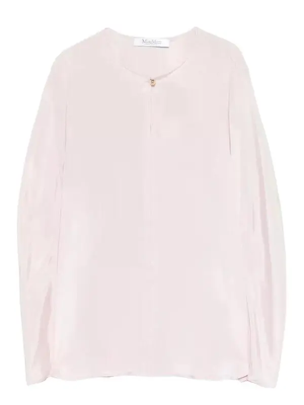 Max Mara Keyhole-detail Blouse - Pink