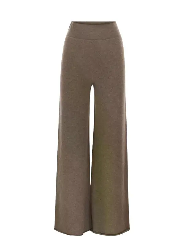 VANISÈ Cashmere Palazzo Pants - Brown