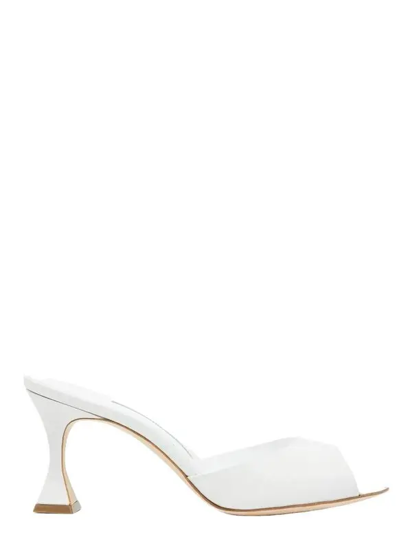 Manolo Blahnik 70mm Jada Sandals - White