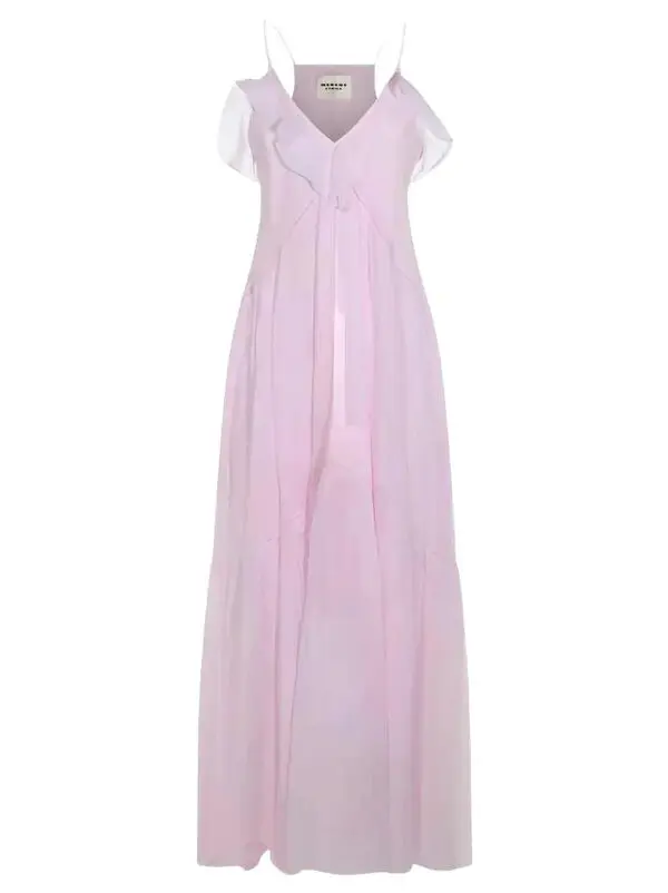 Isabel Marant Vasma Ruffled Maxi Dress - Pink