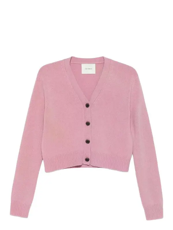 LISA YANG Marion Buttoned V-neck Cardigan - Pink