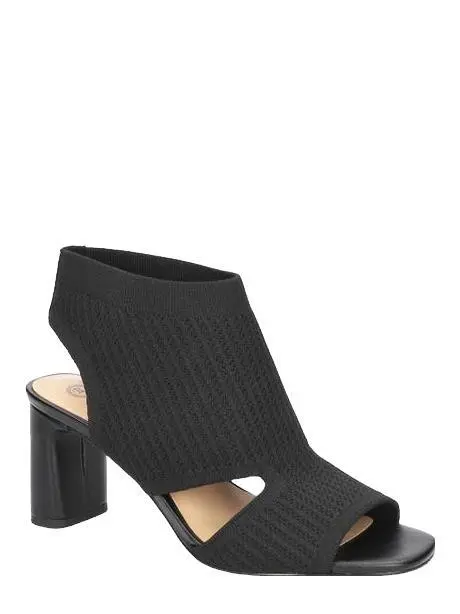 BELLA VITA Mira Stretch Knit Sandal - Black Knit