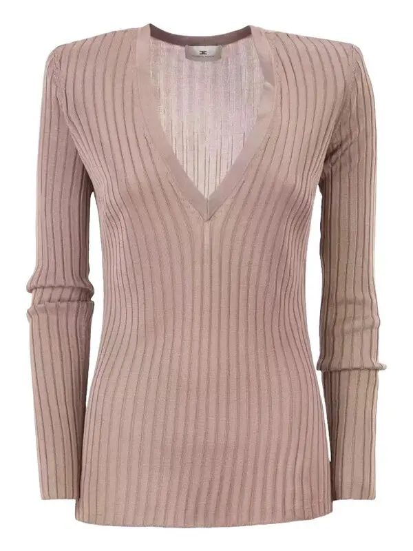 Elisabetta Franchi V-neck T-shirt - Pink