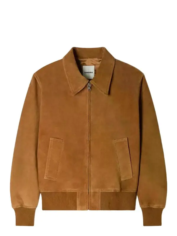 Sandro Zip-up Jacket - Brown