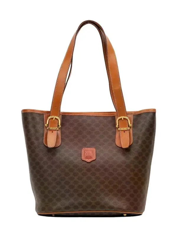 Celine Macadam-patterned Tote Bag - Brown