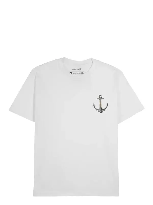 OSKLEN Anchor-print T-shirt - White
