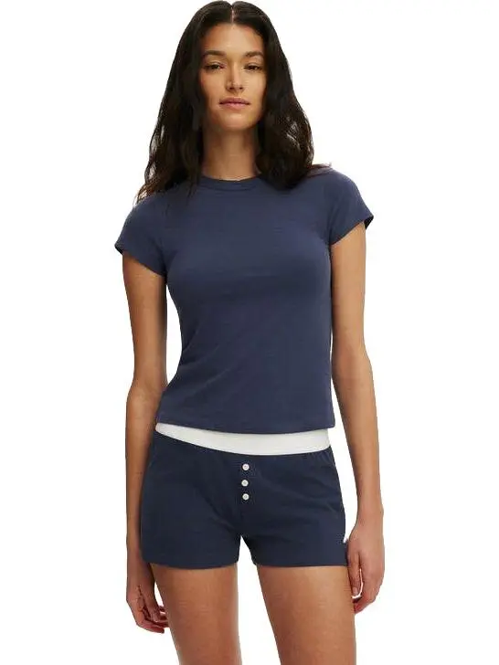 Cotton:on Dreamy Soft Baby Tee - Steely Blue