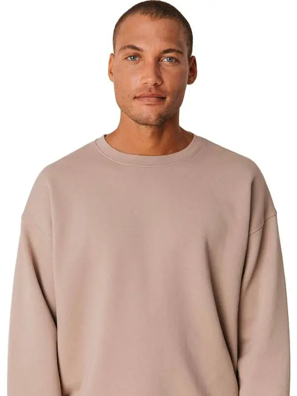 OCIO Organic Cotton Teddy Oversized Crewneck - Fawn