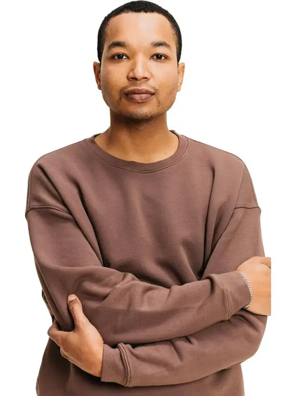 OCIO Organic Cotton Teddy Oversized Crewneck - Rye