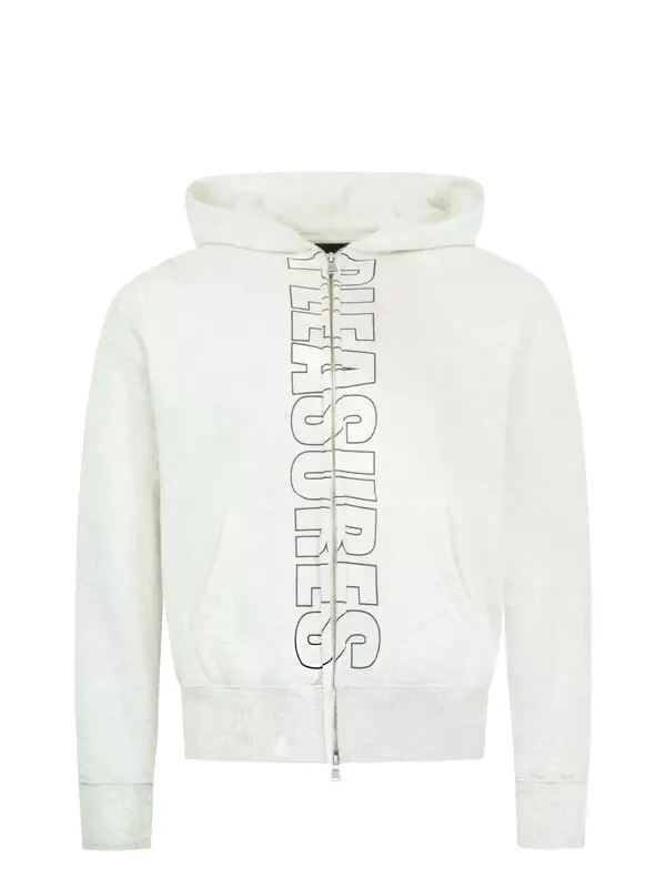 PLEASURES Zip-up Hoodie - Grey