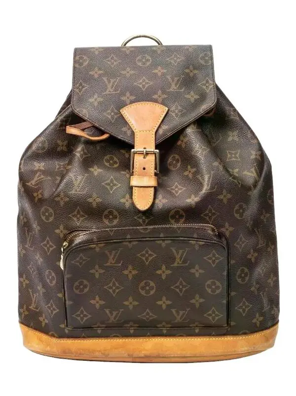 LOUIS VUITTON Gm Montsouris Monogram-canvas Backpack - Brown