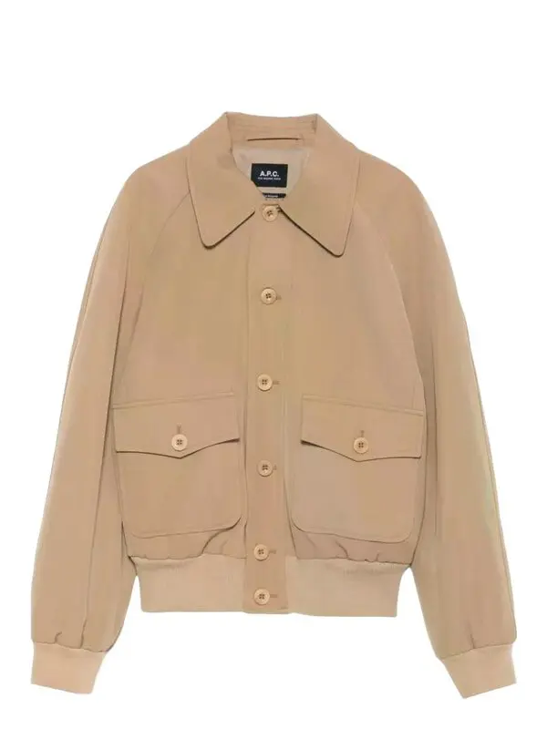 A.p.c. Button-front Bomber Jacket - Neutrals