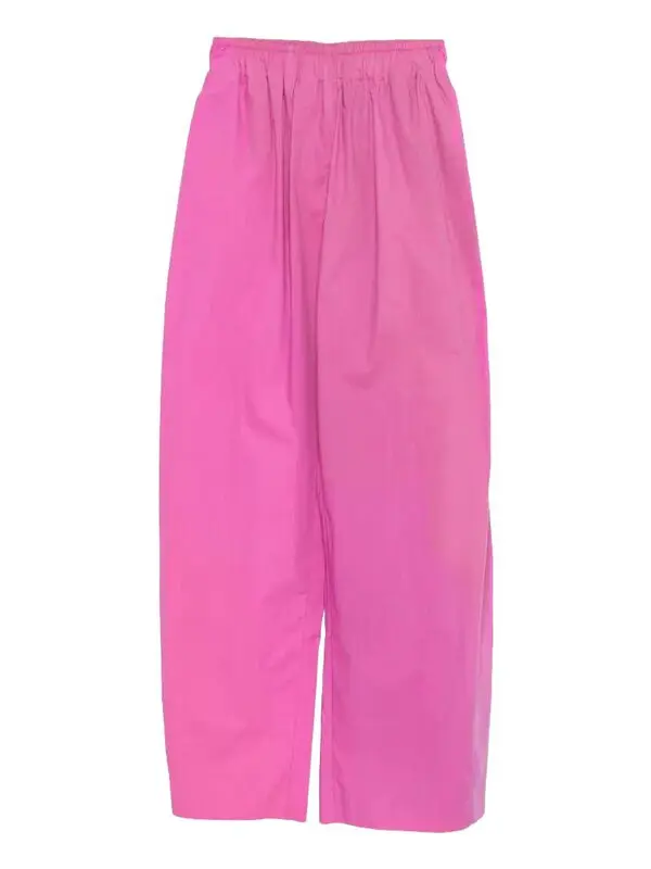 THELATEST Elasticated-waistband Palazzo Pants - Pink