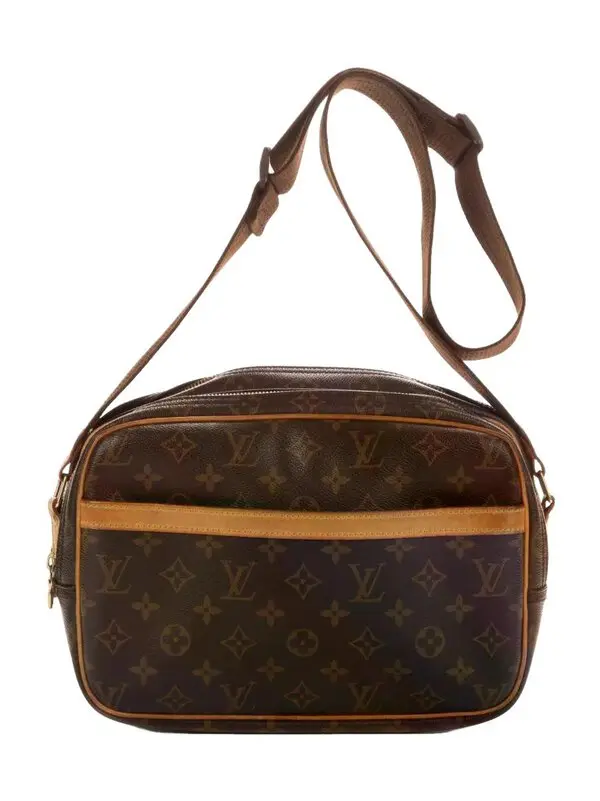 LOUIS VUITTON Reporter Monogram Canvas Shoulder Bag - Brown
