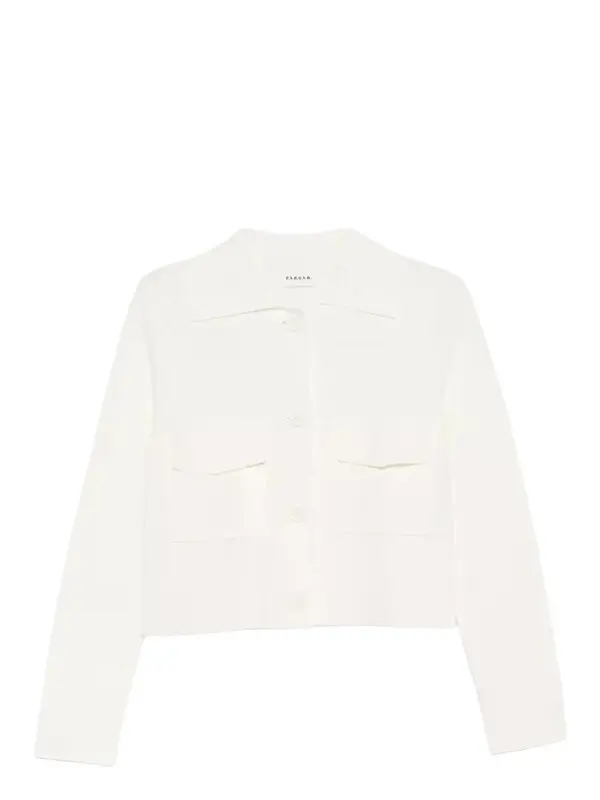 P.a.r.o.s.h Flap-pocket Buttoned Cardigan - White