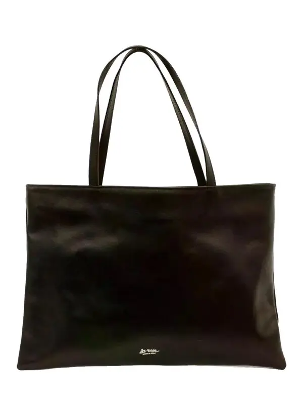LA ROSE Logo-print Tote Bag - Black