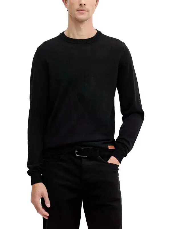 TRUSSARDI Crew Neck Sweater - Black