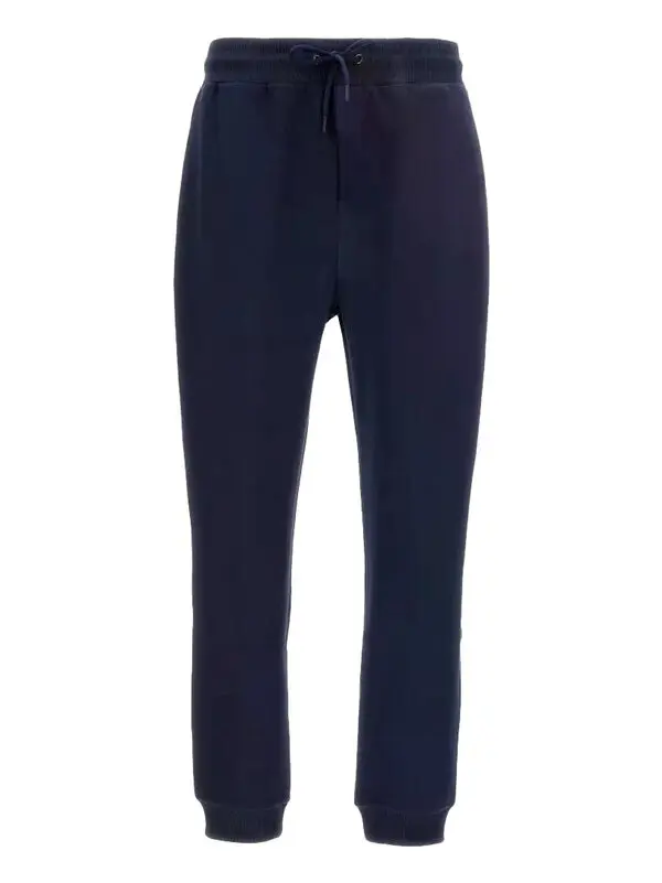 FAY Drawstring Patch Pocket Track Pants - Blue