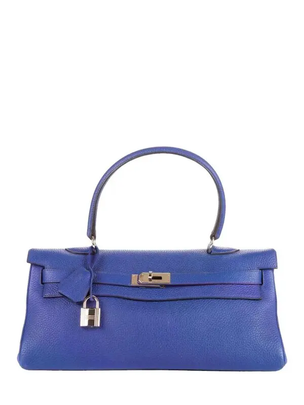 Hermès 40 Kelly Shoulder Handbag - Blue