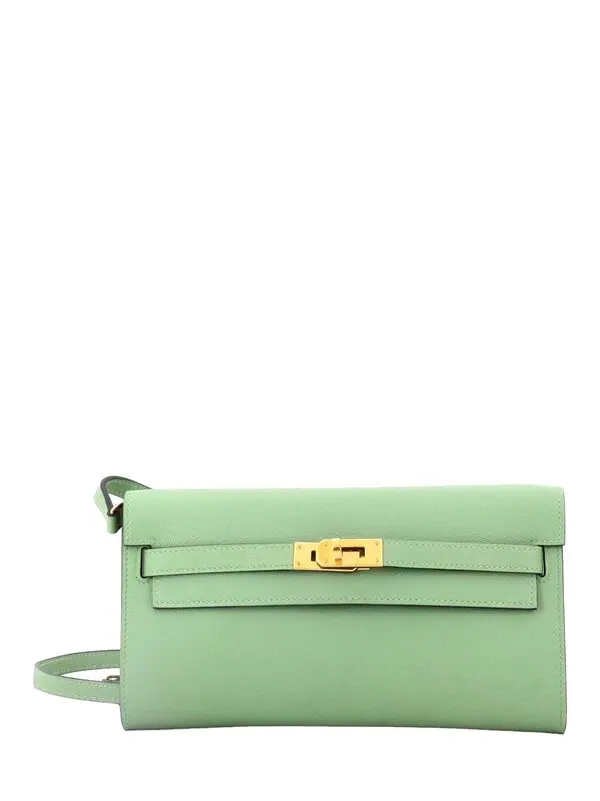 HERMES Kelly To Go Wallet Evercolor - Vert Criquet