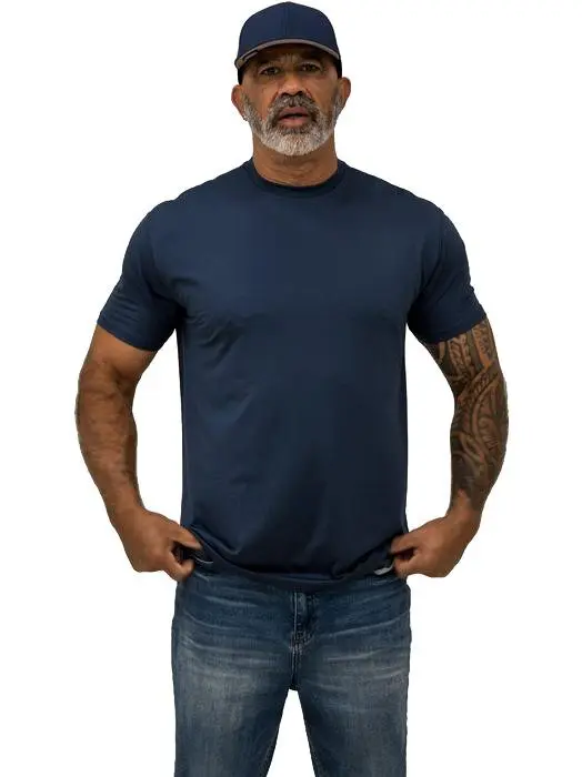 EPIC FITS Active Tech Crew Neck T-shirt - Slate Blue