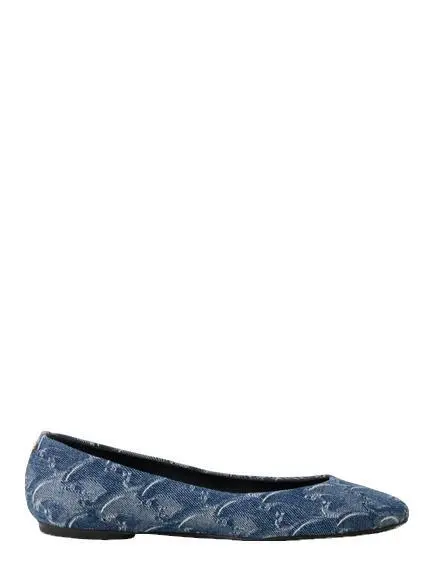 LANVIN Lunar Year Denim Ballerinas - Blue