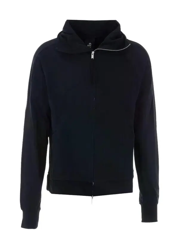 THOM KROM Zip-up Hoodie - Black