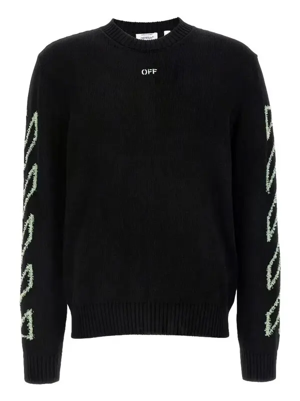Off-White 3d Diag Outline Sweater - Black